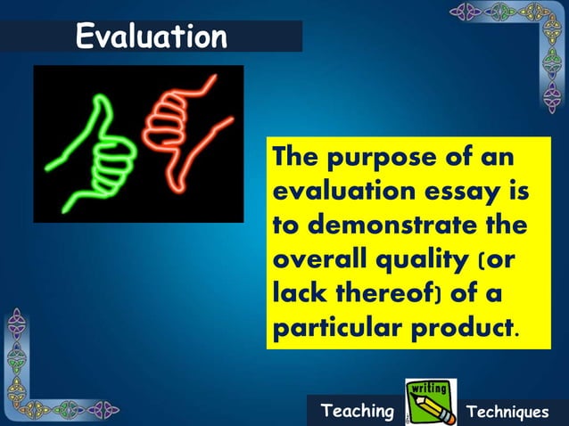 Teaching writing techniques