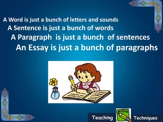 Teaching writing techniques