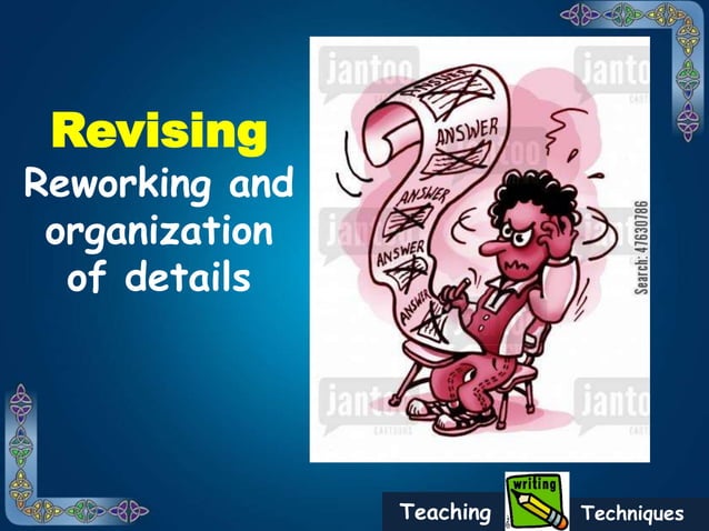 Teaching writing techniques