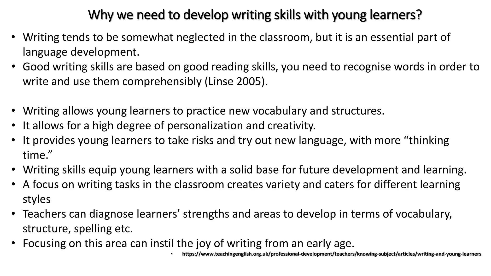 Teaching Writing To very Young Learners.pptx