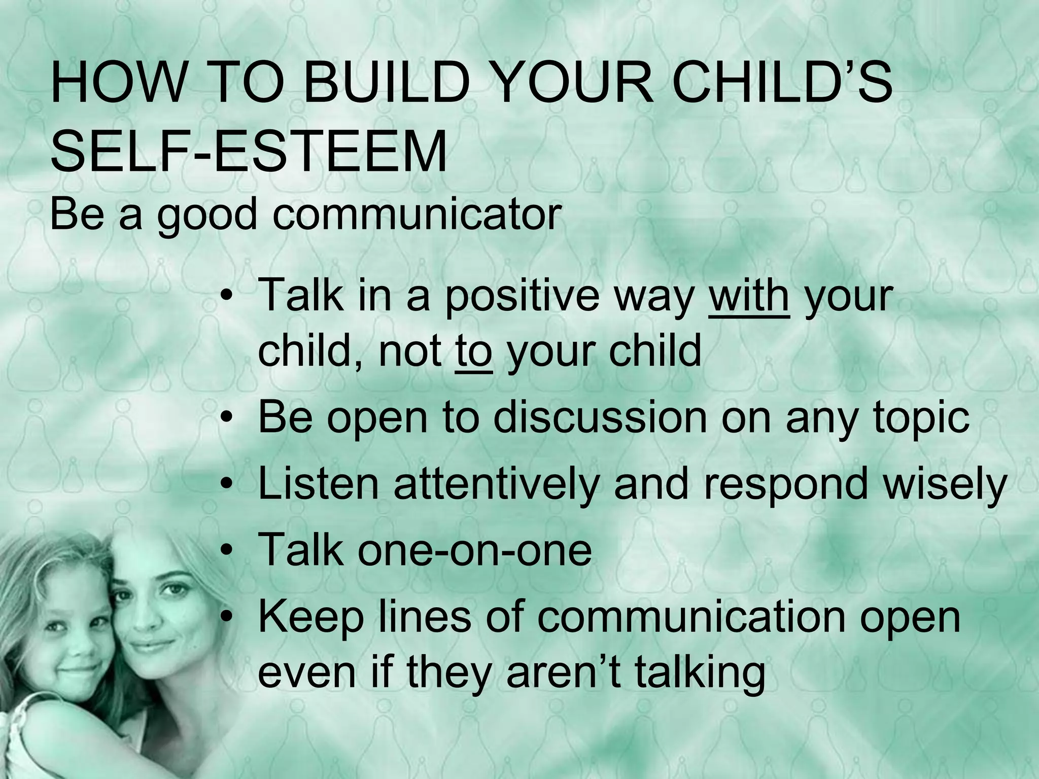 Teaching Your Child Self Esteem | PPTX