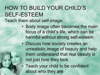 Teaching Your Child Self Esteem | PPTX