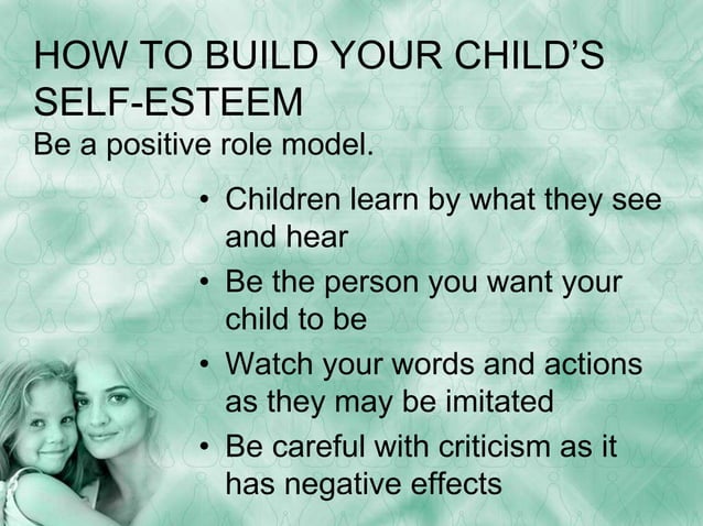 Teaching Your Child Self Esteem | PPTX
