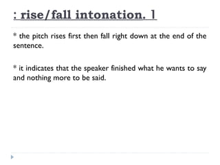 Teach English Intonation | PPT