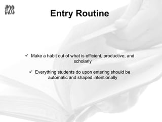 Teach like a champion chapt.s 5 and 6 | PPT