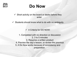 Teach like a champion chapt.s 5 and 6 | PPT