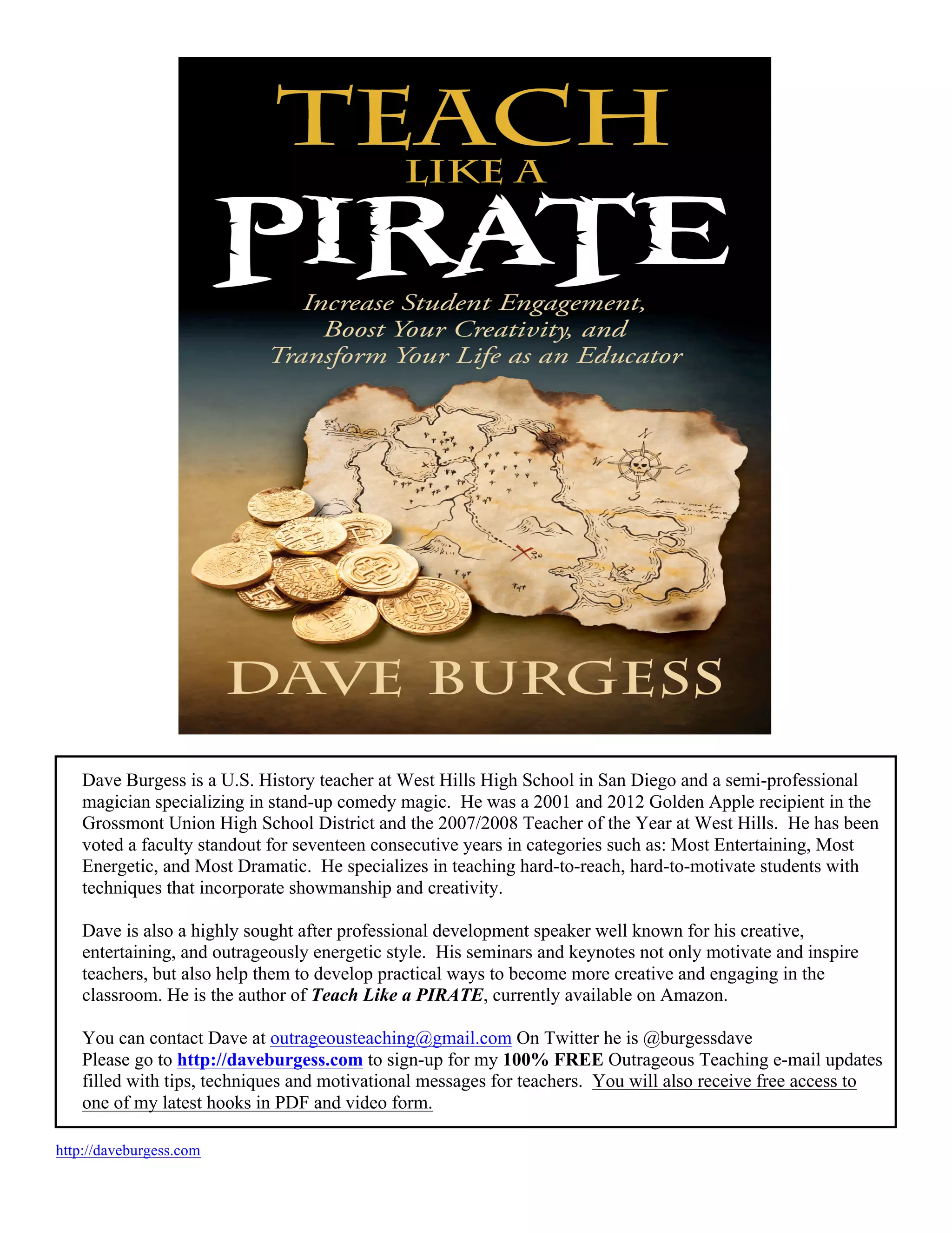 Teach like a pirate total 2013 | PDF | Secondary Education | Education
