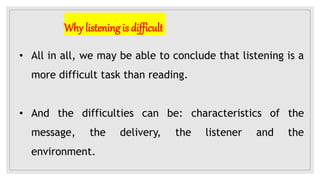 Teach Listening-some basic concepts and tips | PPTX