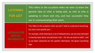 Teach Listening-some basic concepts and tips | PPTX
