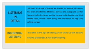 Teach Listening-some basic concepts and tips | PPTX