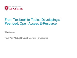 TeachMeAnatomy - AMEE 2016 Presentation - Oliver Jones | PPTX