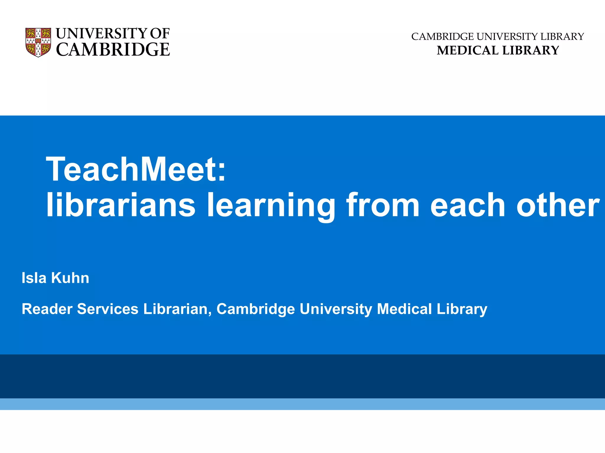 Teachmeet southampton | PPT