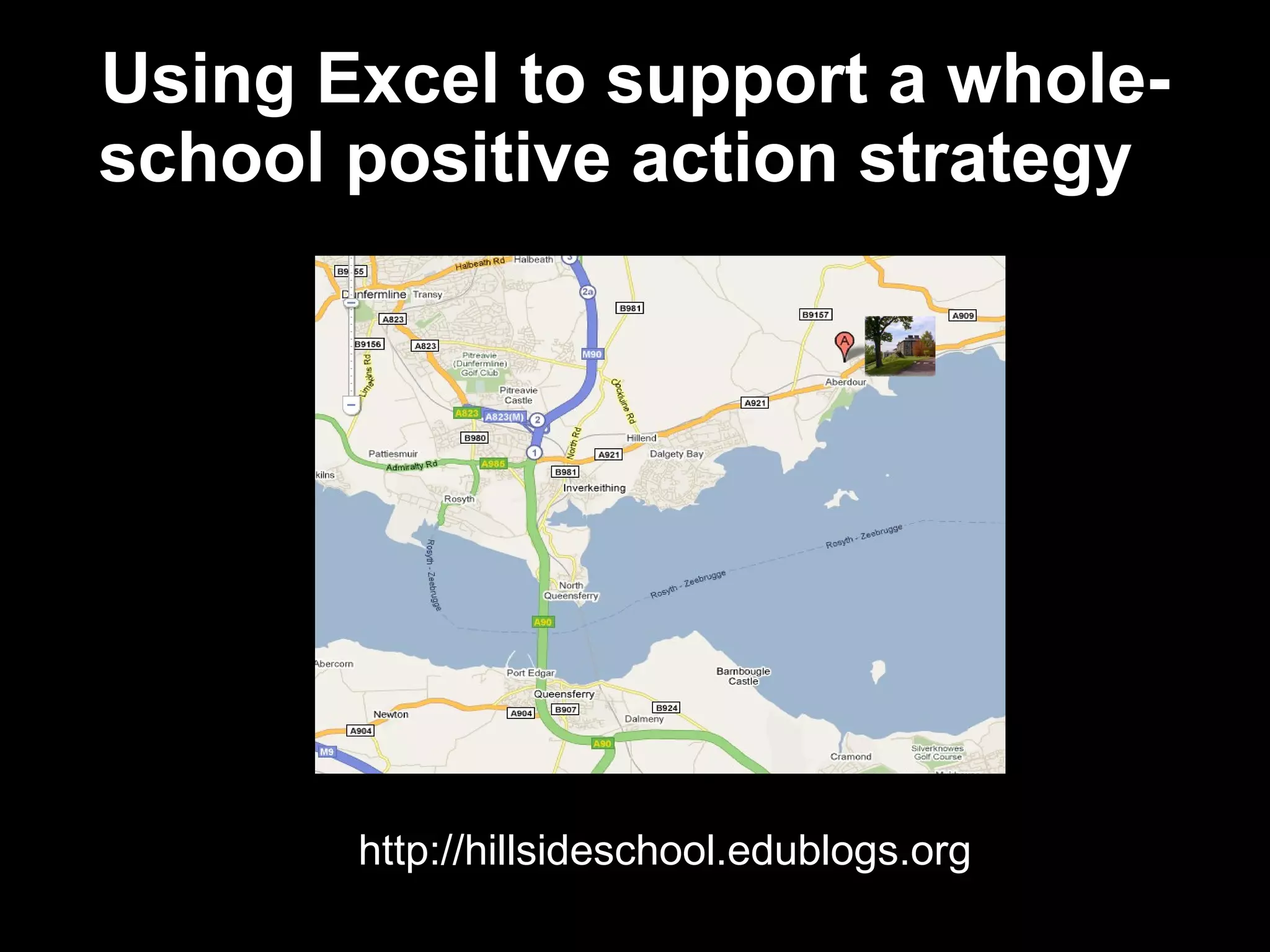 Using Excel to support a whole-school positive action strategy | PPT ...