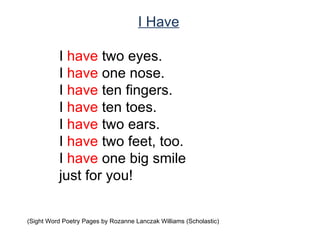 Teachn99 i+have+(have) | PPT
