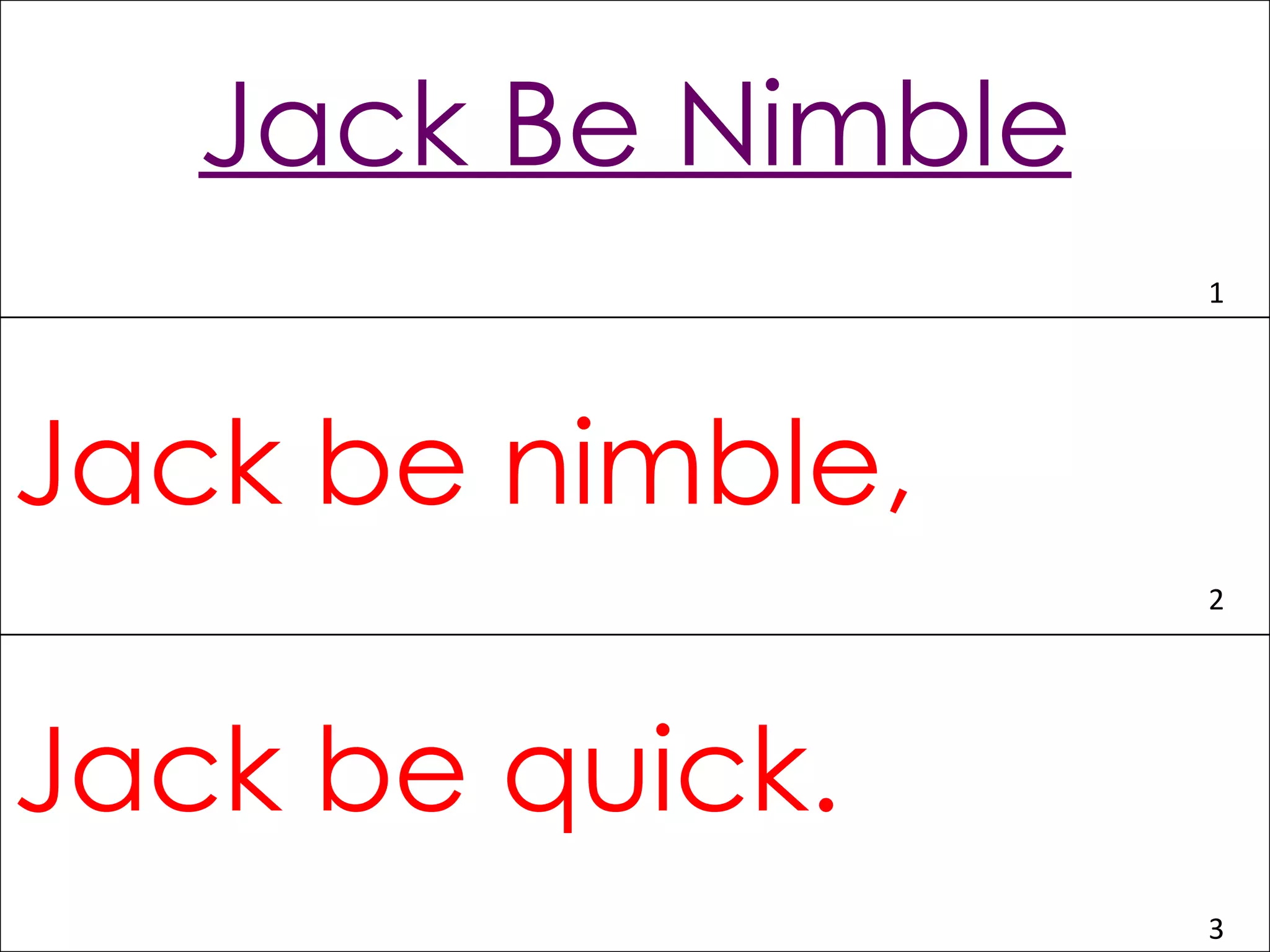 Teachn99 jack+be+nimble+pocket+chart | PPT