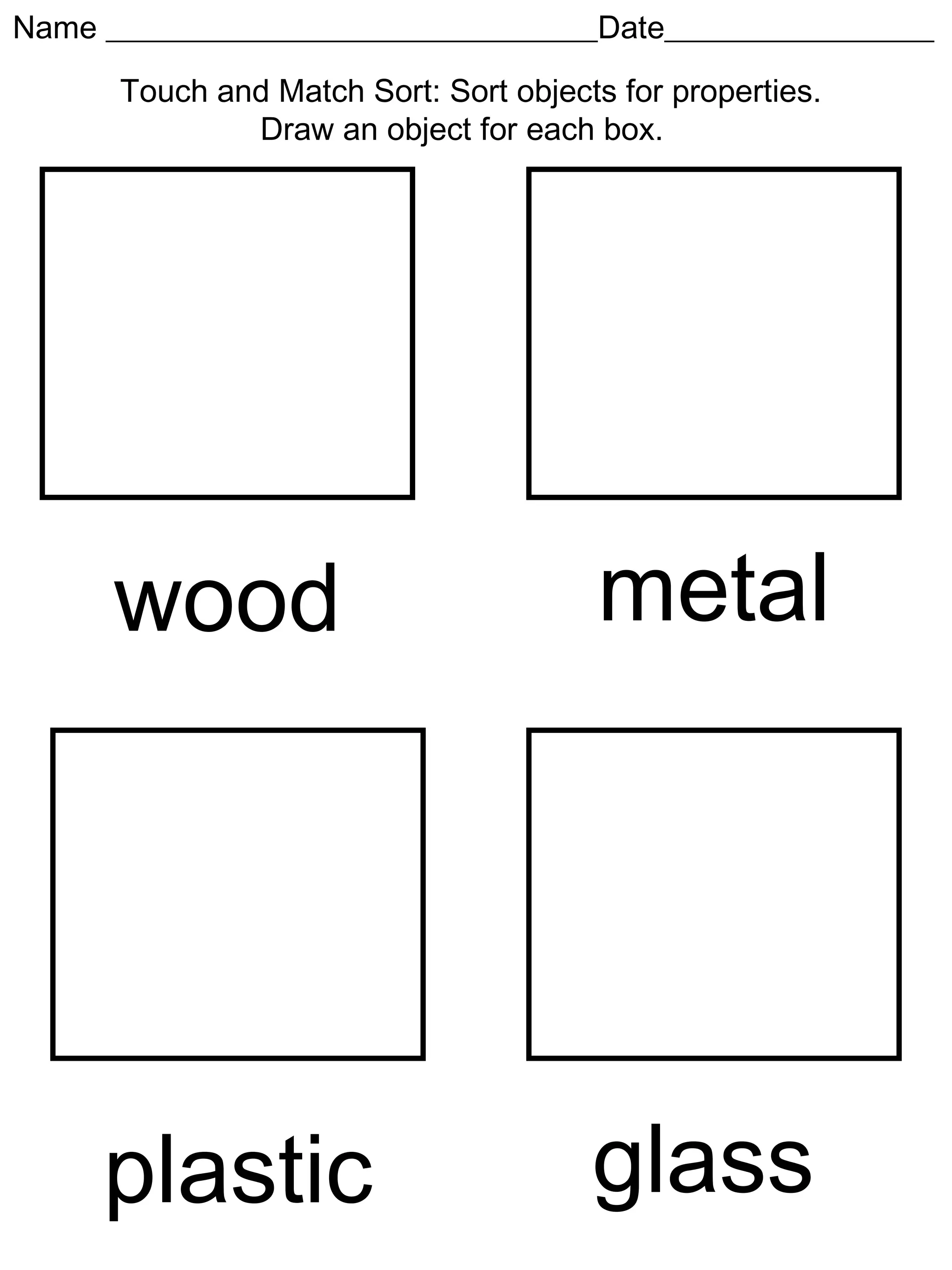 Teachn99 unit 10 week 1 classification+wood,glass,plastic,metal ...