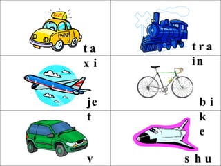 Teachn99 vehicle+picture+word+cards | PPT