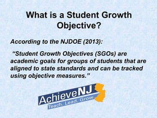 Teach NJ project SGO presentation 2013-14 | PPT