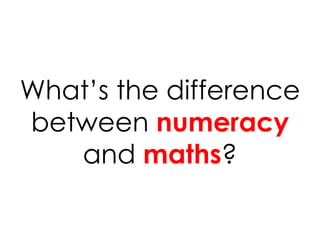 The Secret of Numeracy | PPT