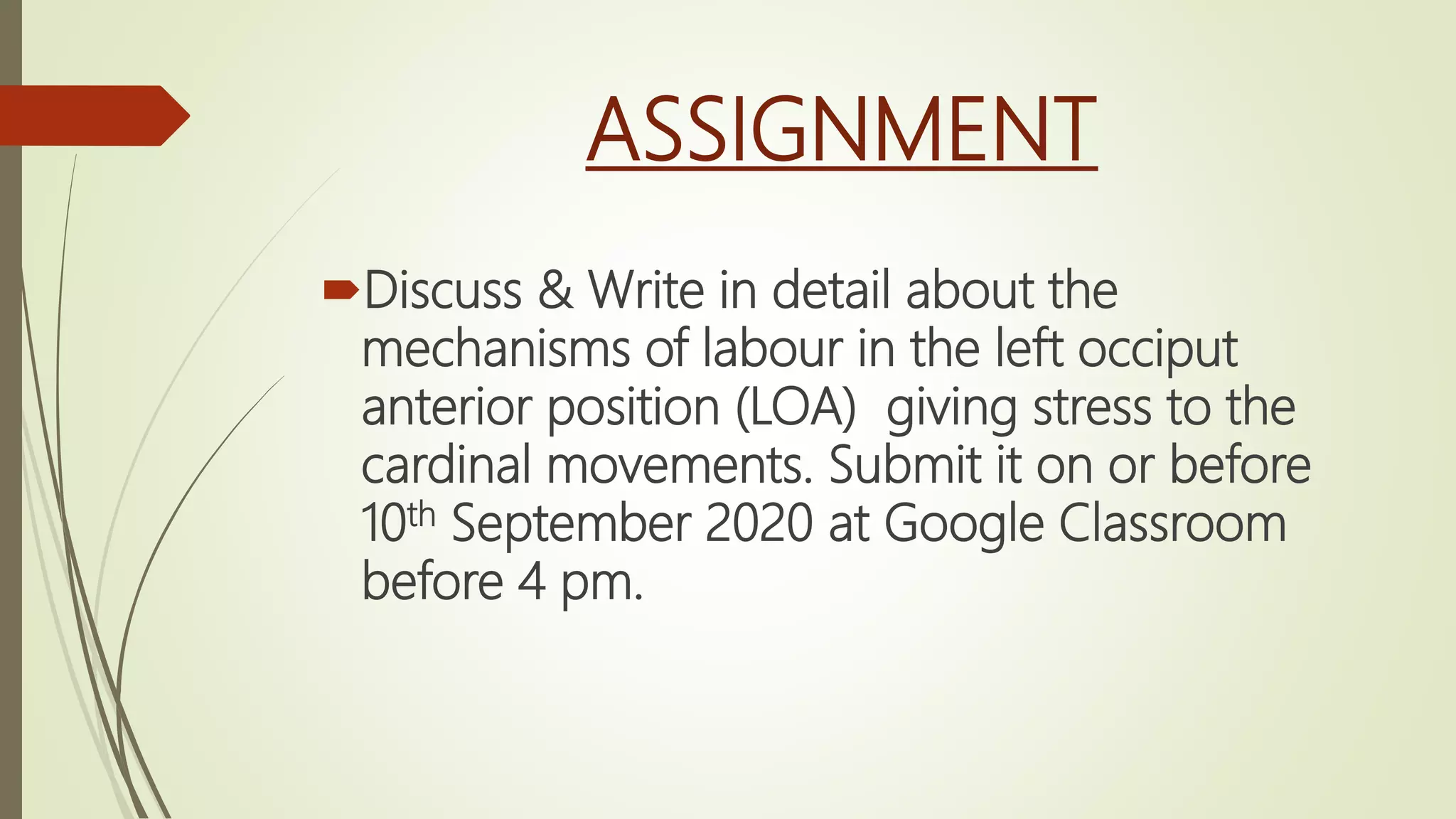 mechanism of labor | PPTX