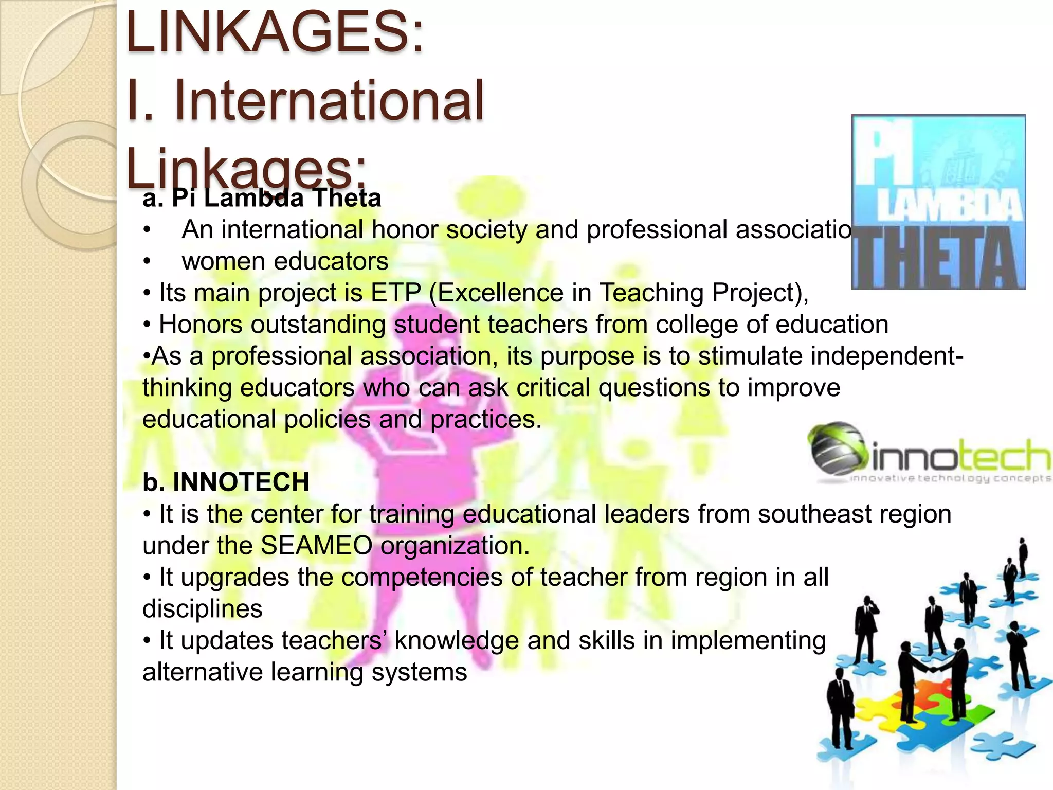 linkages and networking with organizations | PPTX