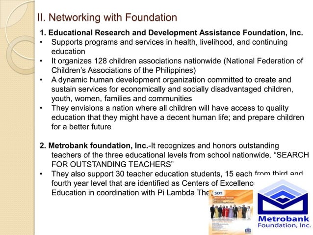 linkages and networking with organizations | PPTX | Professional School ...