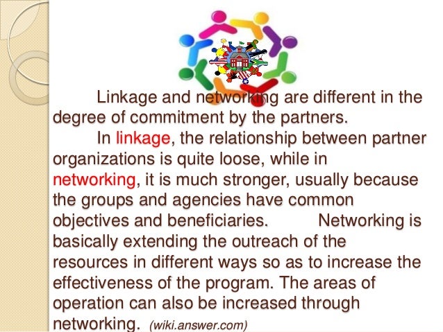 linkages and networking with organizations