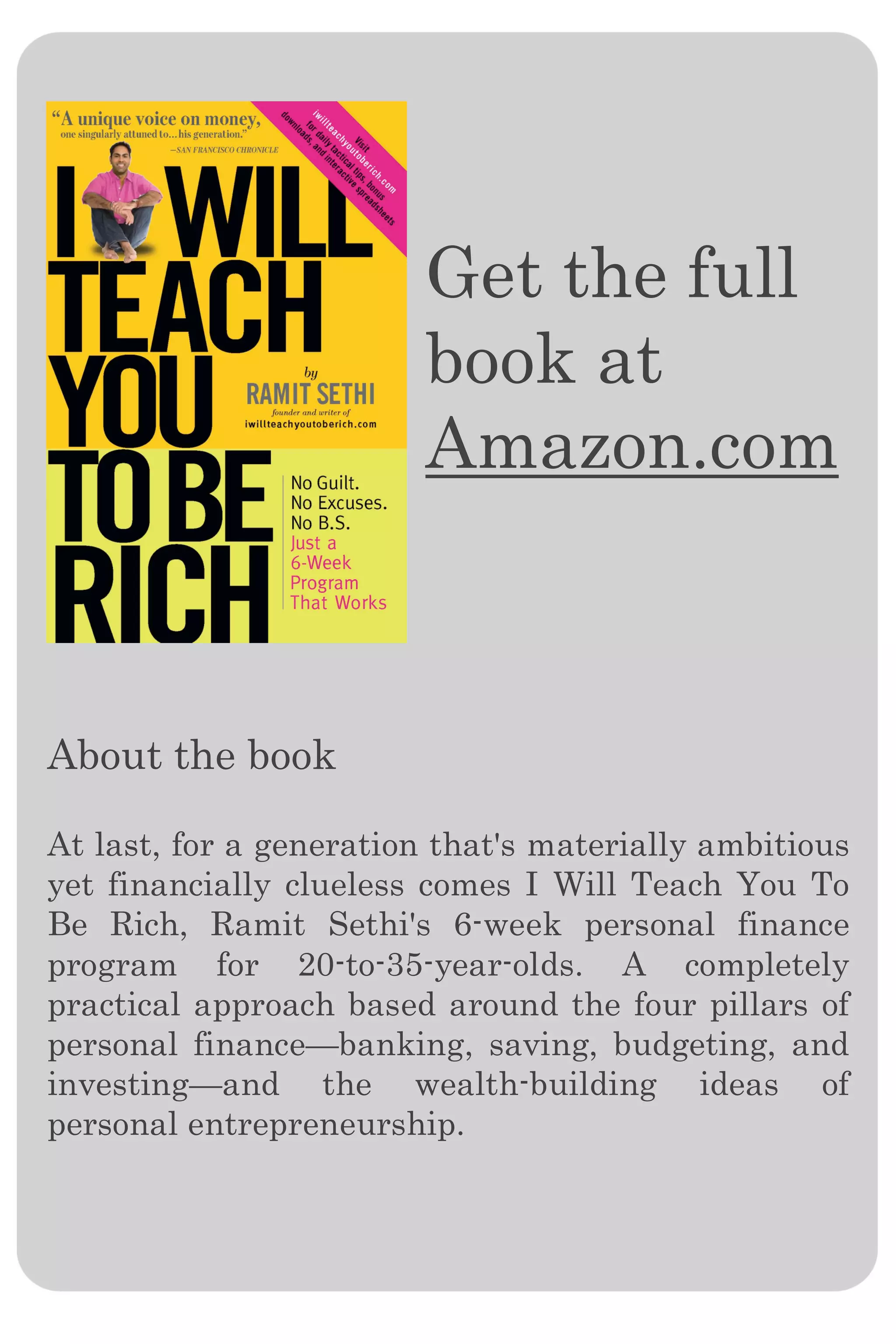 The Ladder of Personal Finance | PDF