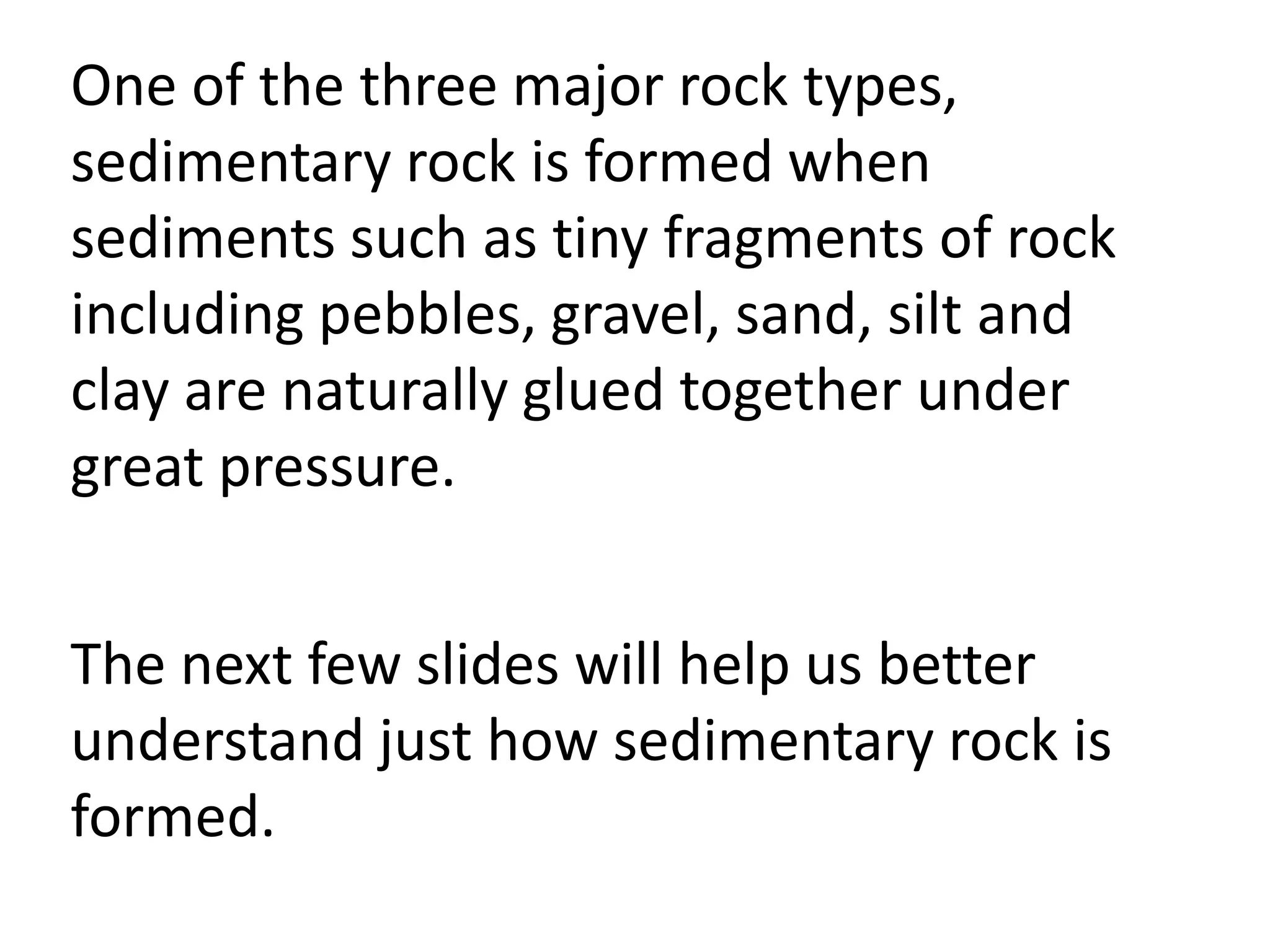 SEDIMENTARY ROCK (teach) | PPTX