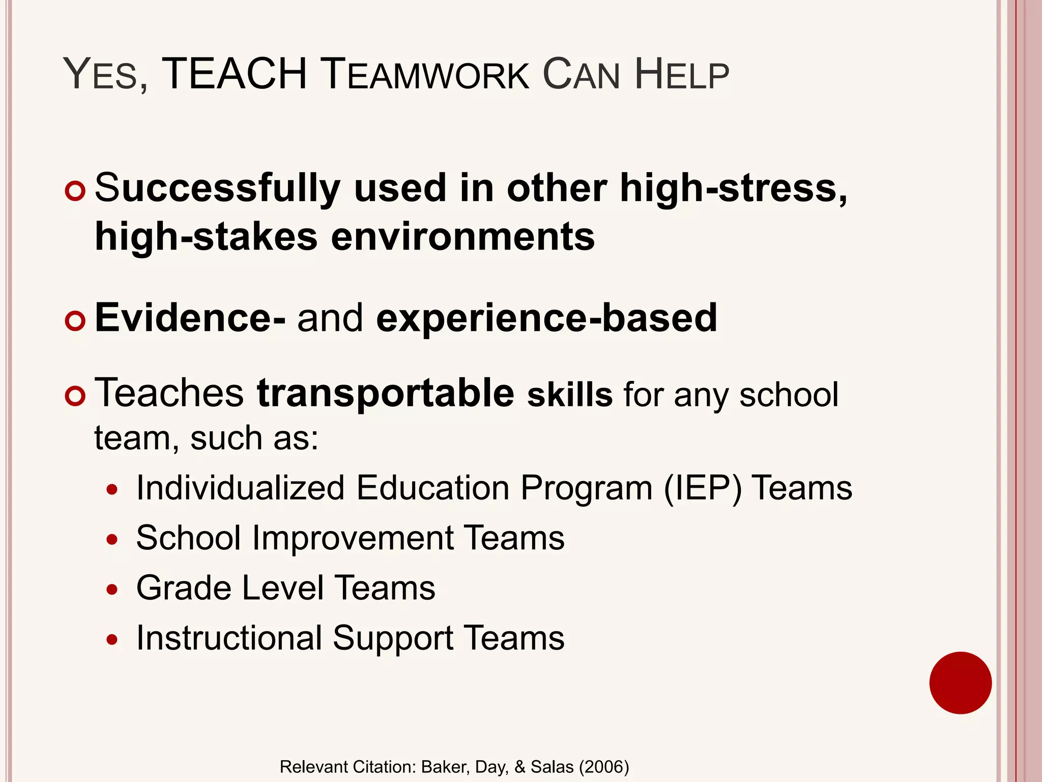 Introduction to TEACH Teamwork - Module 1 | PPTX