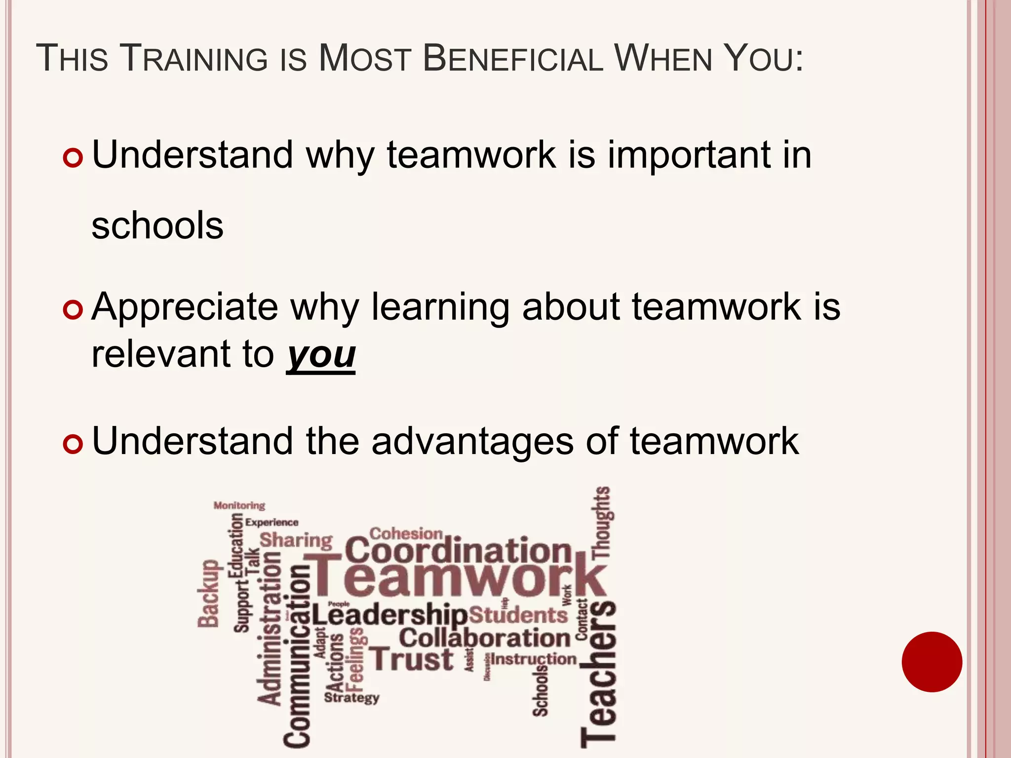 Introduction to TEACH Teamwork - Module 1 | PPTX