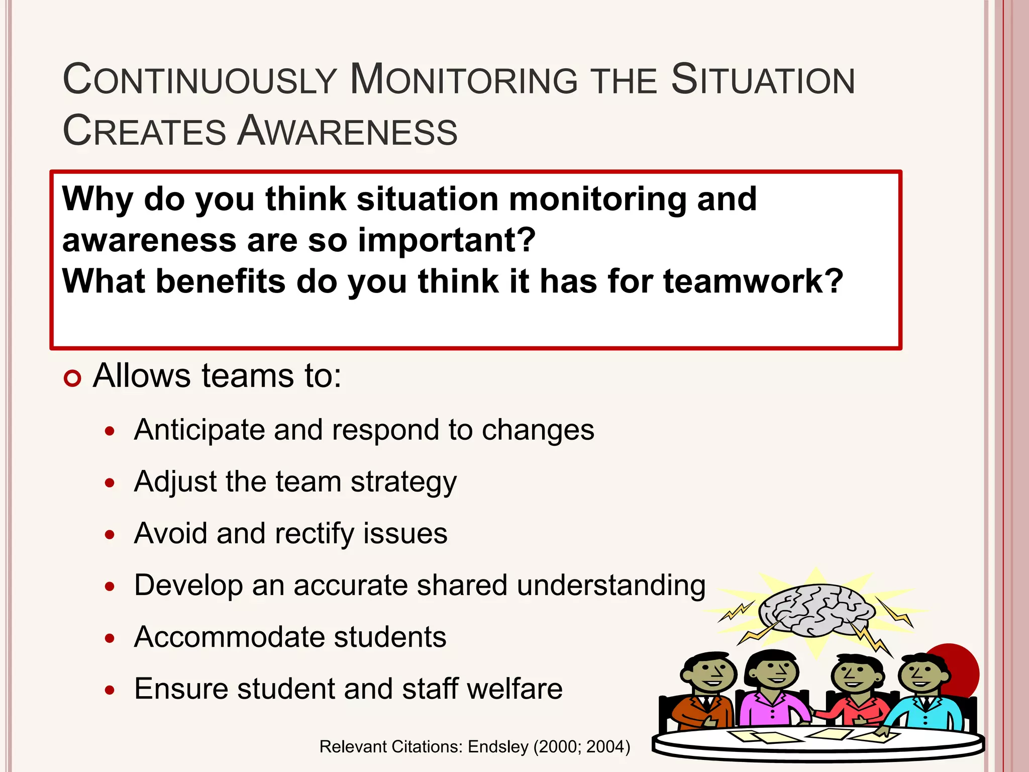 TEACH Teamwork Situation Monitoring - Module 3 | PPTX
