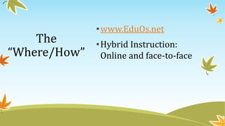 Teach the teacher intro slide deck | PPTX