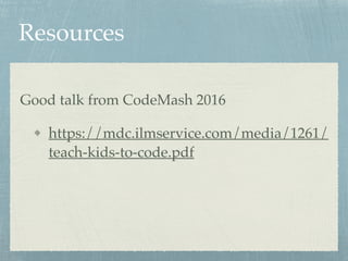 Teach your kids to code | PPT