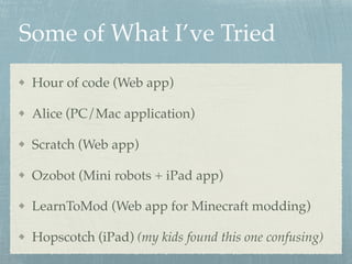 Teach your kids to code | PPT