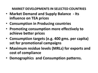 Tea commodity problems | PPTX | Agriculture | Industries
