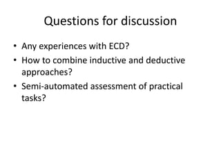 Evidence-Centered Approach to Online Assessment of Students’ Digital Competence | PPT