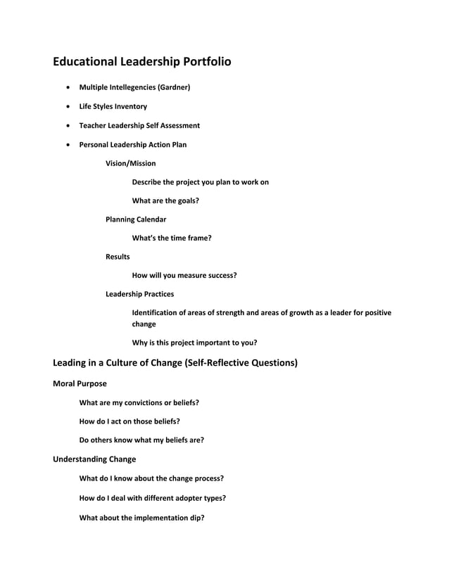 Leadership Class Outline | PDF