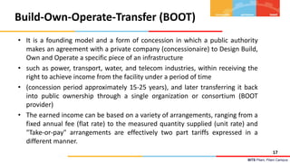 Analytical Comparison between BOT,BOOT and PPP Projects | PDF