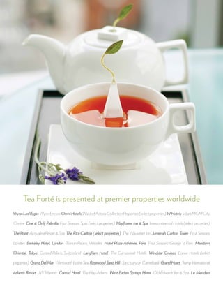 Tea forte catalog on premise issue 10 | PDF