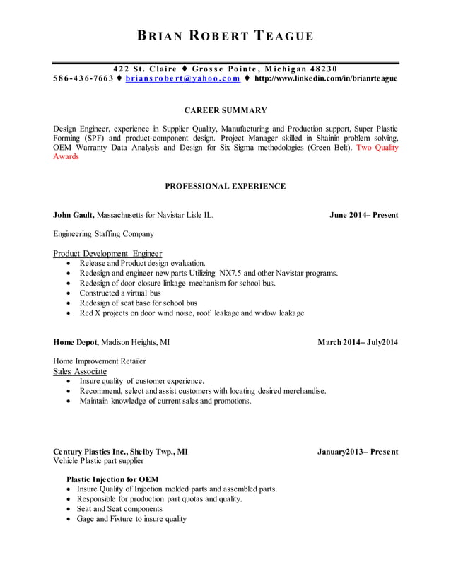 Resent Resume | PDF