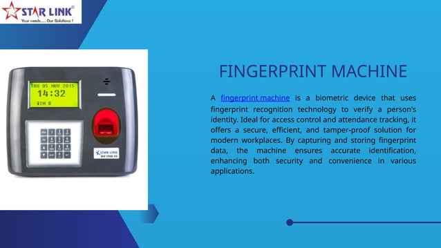 "Revolutionizing Access Control: The Power of Biometric Devices" | PPT