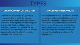 Observation-Techniques of Assessment of psychological problems | PPT