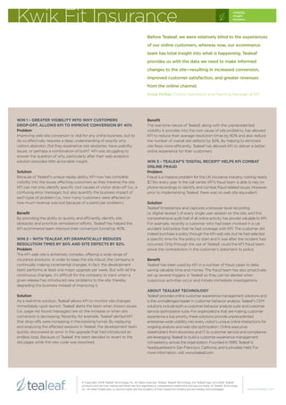 Kwik Fit Insurance Case Study | PDF