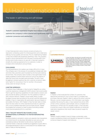 U-Haul Case Study | PDF