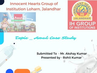 A Case Study of Amul | PDF