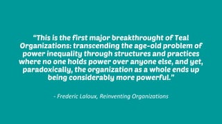 Teal Organizations: Reinventing organizations to promote sustainability ...