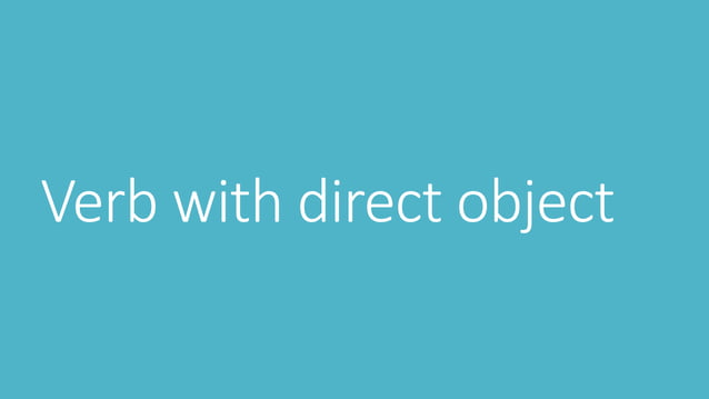 Direct and Indirect object | PPT