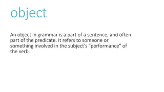 Direct and Indirect object | PPTX | Programming Languages | Computing