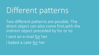 Direct and Indirect object | PPTX